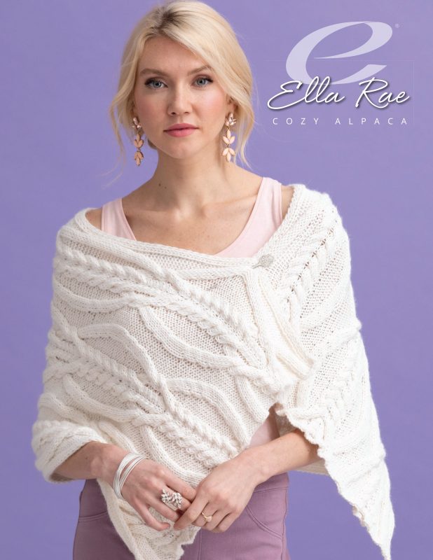 Ella Rae Aran Stella Wrap - The Knitters Attic